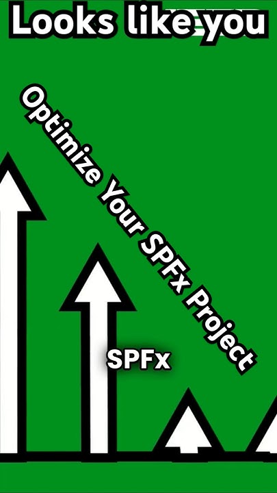 Optimize spfx Project | Reduce the SPFx package #SharePoint #SharePointOnline #spfx - YouTube