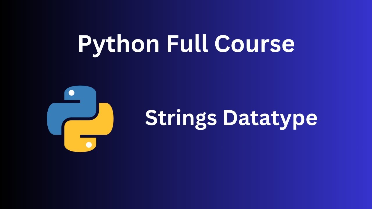 Python String Datatype Python Pythonprogramming Pythontutorial