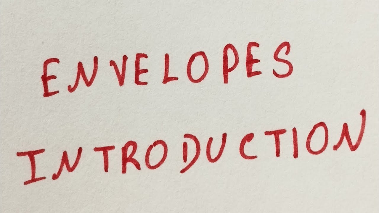 ENVELOPES IN MATHS | Introduction - YouTube