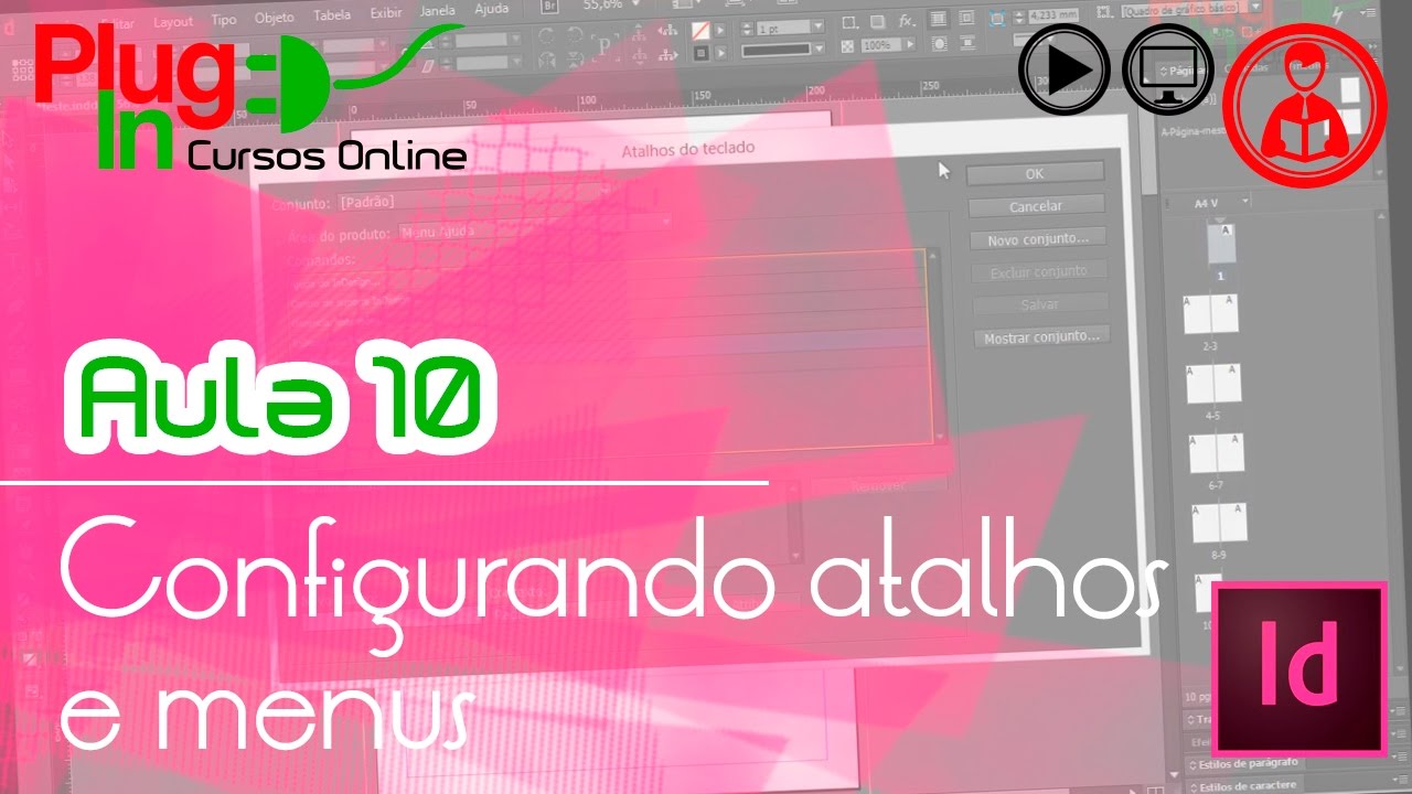 InDesign CC | Aula 10 – Configurando atalhos e menus - YouTube