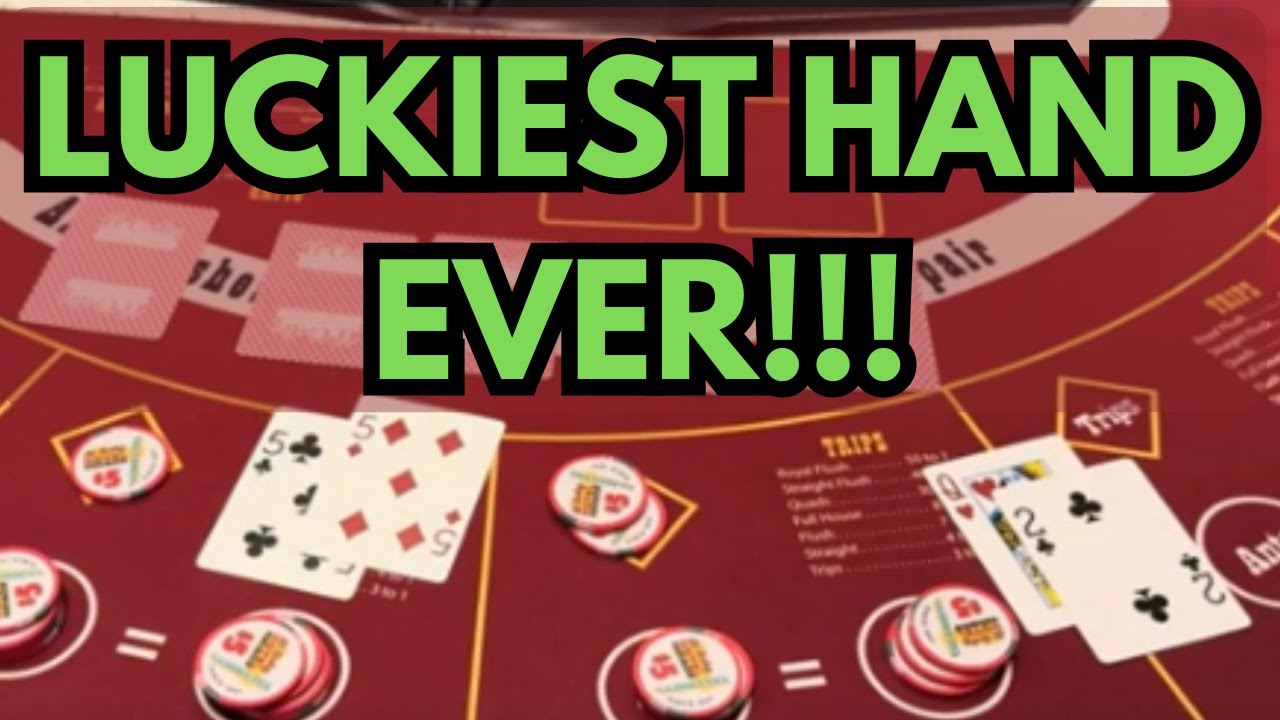 ULTIMATE TEXAS HOLD 'EM in LAS VEGAS! LUCKIEST HAND EVER!!! - YouTube