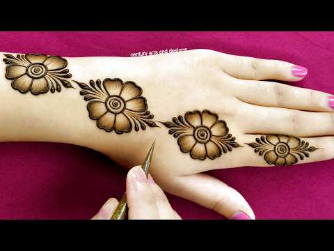 New stylish back hand mehndi design | Easy simple mehndi | Mehndi ka design | Mehndi design |mehndi