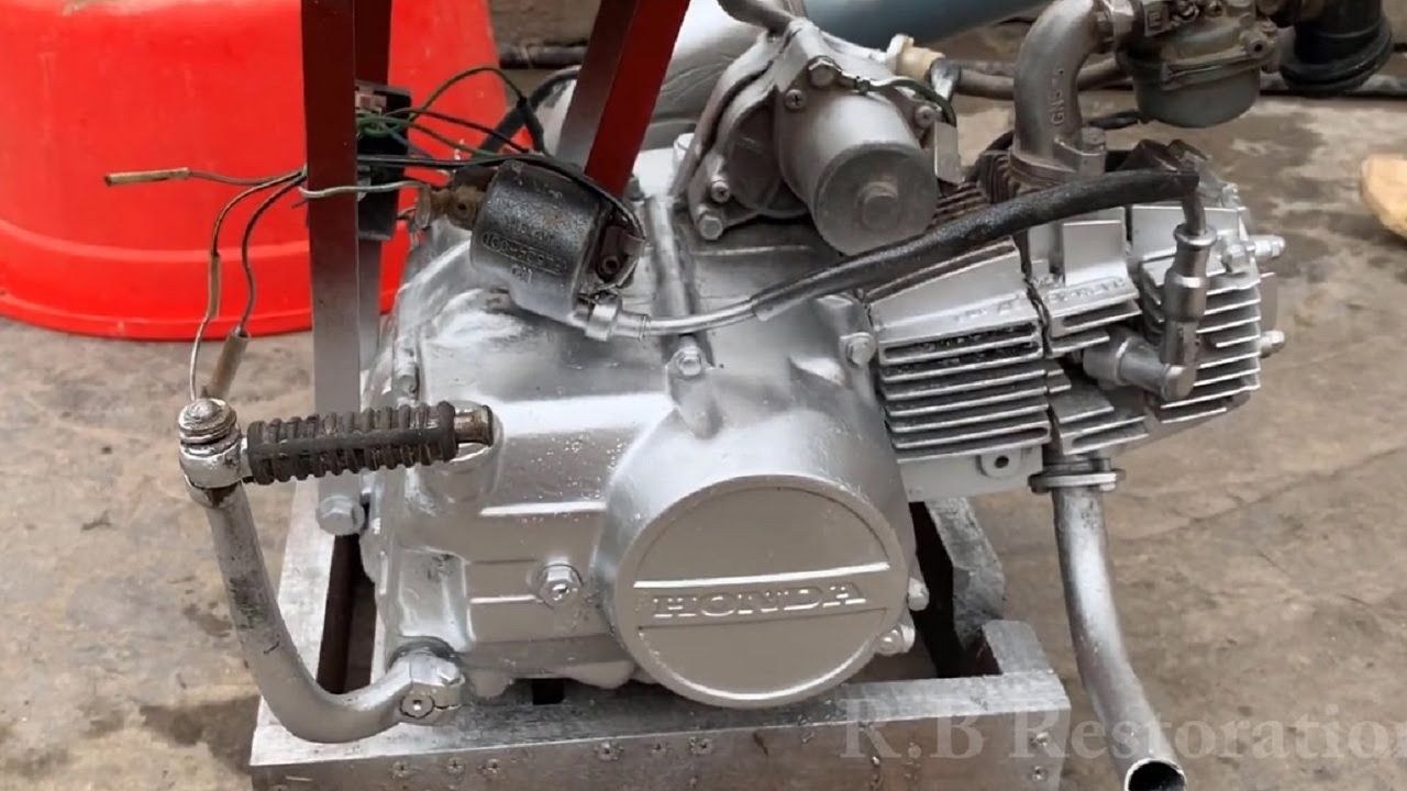 Restoration engine of HONDA 110CC motorcycle | Restore to the motor ...