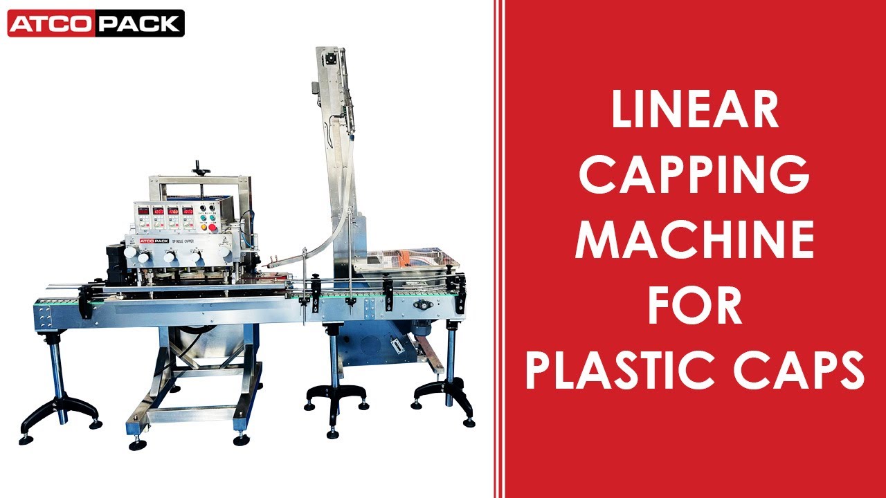Linear Capping Machine for Plastic Caps | ATCOPACK - YouTube