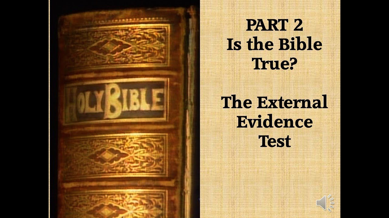The External Evidence Test - YouTube