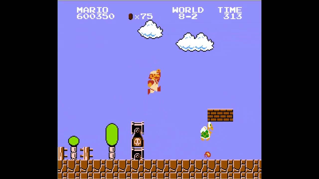 NES: Super Mario Bros. World 8-2 Walkthrough. [HD] - YouTube