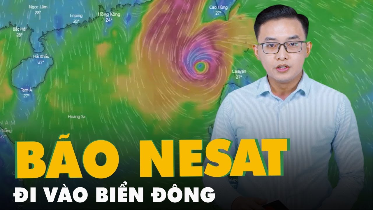 Dự báo thời tiết 16-10: Bão Nesat đi vào Biển Đông; Bắc Bộ có nơi trời ...