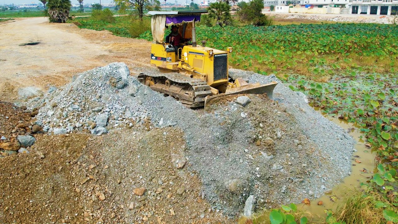 Wonderful Building New Road Construction Over the Water Connect to ...