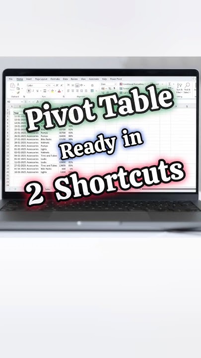 CREATE Pivot Tables FAST with These 2 Shortcuts! #excel - YouTube