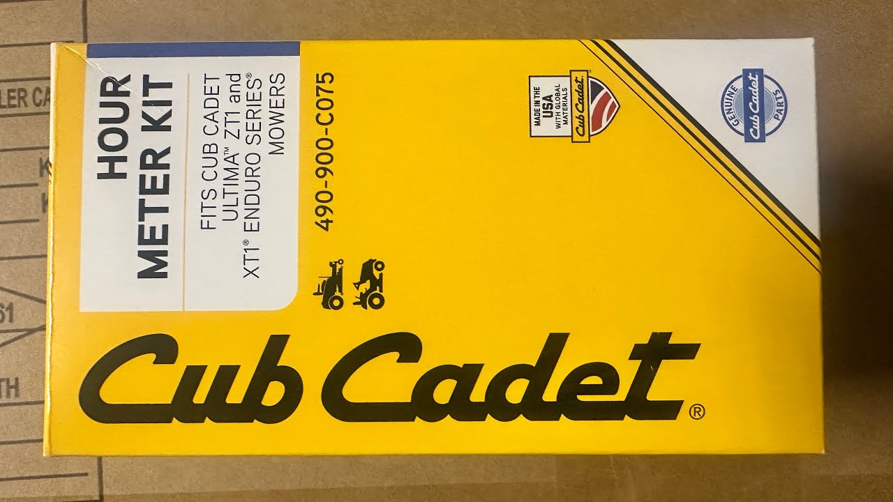 Cub Cadet intellipower LT42 XT1 enduro series HOUR METER KIT ...