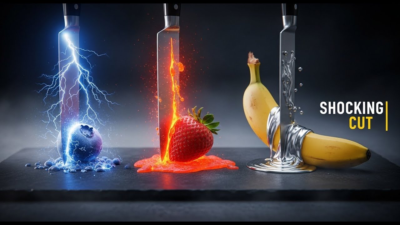 Cutting Frozen Fruits with Shocking Results – ASMR Satisfying Visual ...