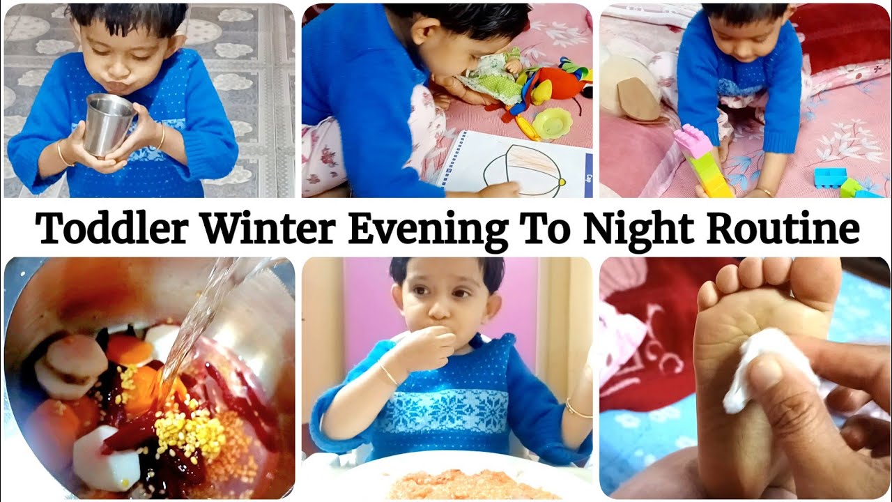 My Daughter's Evening To Night Winter Routine | Toddler Night Routines ...