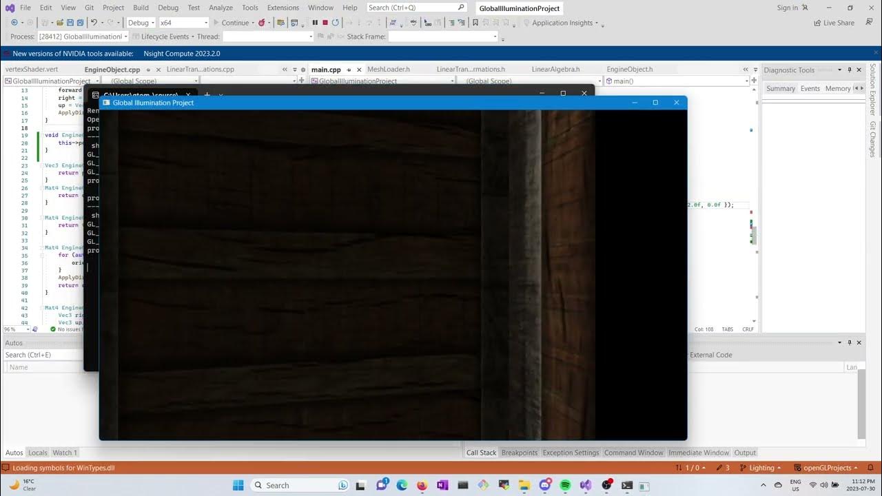 OpenGL Rendering Engine: Diffuse and Specular Maps - YouTube