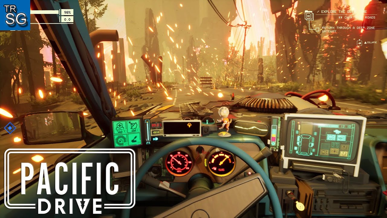 Open World Driving Survival Game, Returning Through a Deep Zone Gateway ...