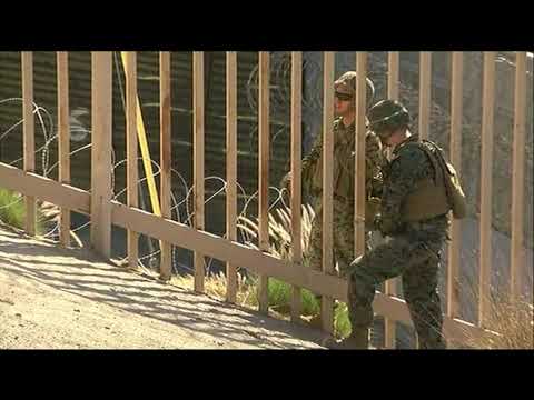 US troops support operations on the southern border - YouTube