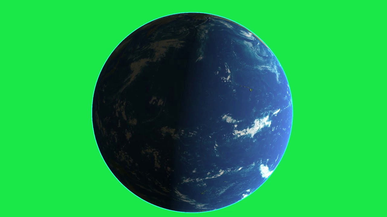 Planet Earth Green Screen Rotating Day Night Animation 3D HD - YouTube