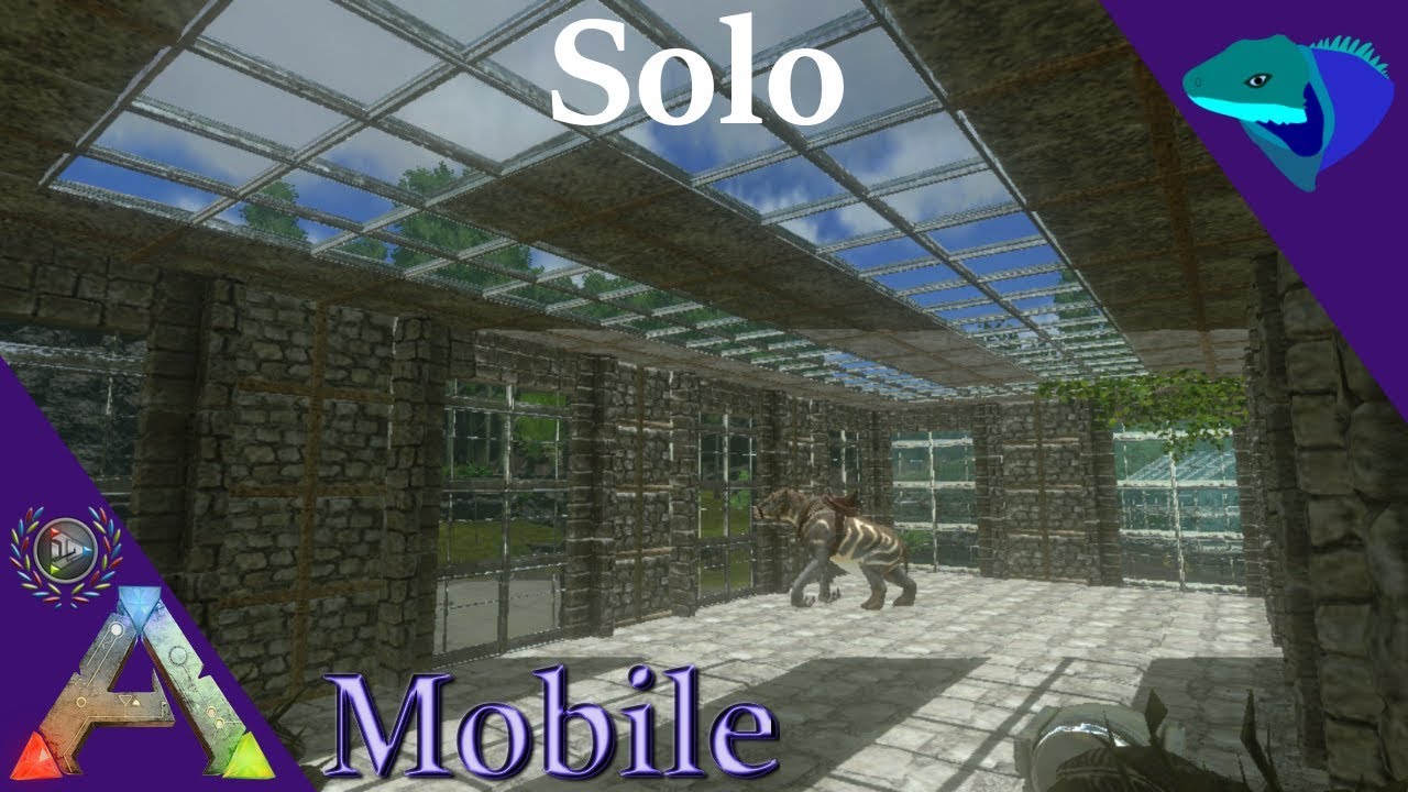 BIGGER WORKSHOP BUILD WITH FRAMED WINDOWS! Solo ARK: Mobile [S1:E19 ...