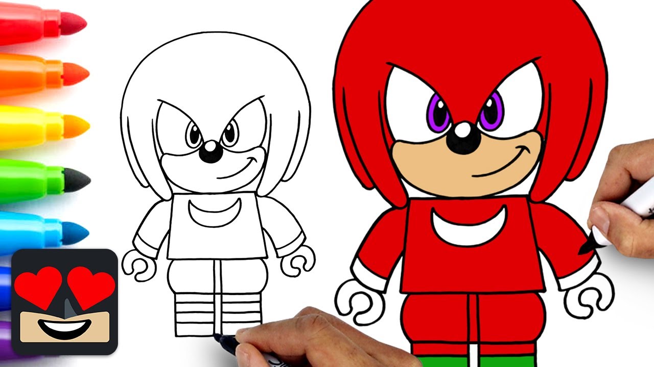 How To Draw LEGO Knuckles - YouTube