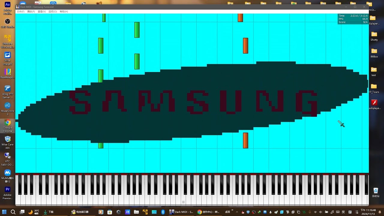 [Dark MIDI] Samsung Tune - YouTube
