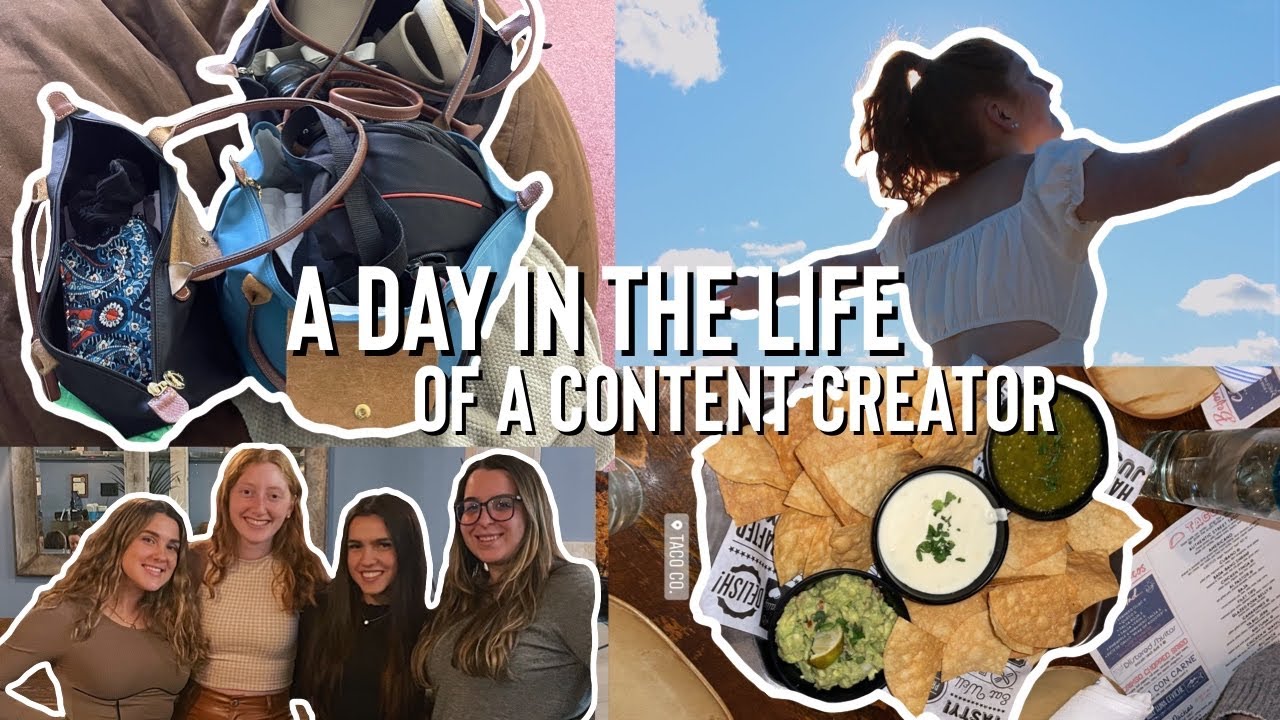 DAY IN MY LIFE OF A CONTENT CREATOR | TAKING PHOTOS, GOING OUT TO EAT ...