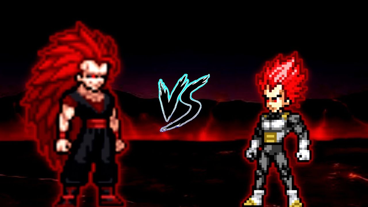 Evil Goku SSJ3 V2 OP VS Evil Vegeta SSJ V3 OP in Mugen - YouTube