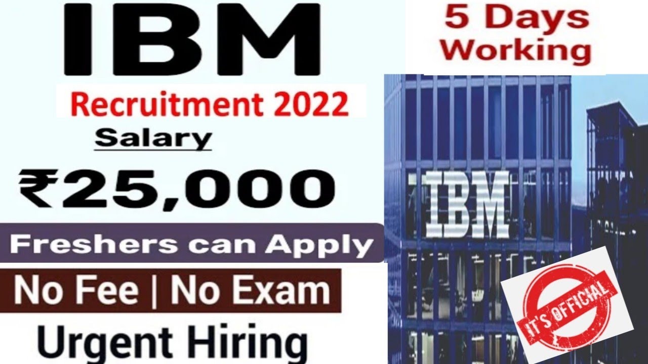 Latest jobs in IBM recruitment 2022/any degree can apply/#job #ibm # ...