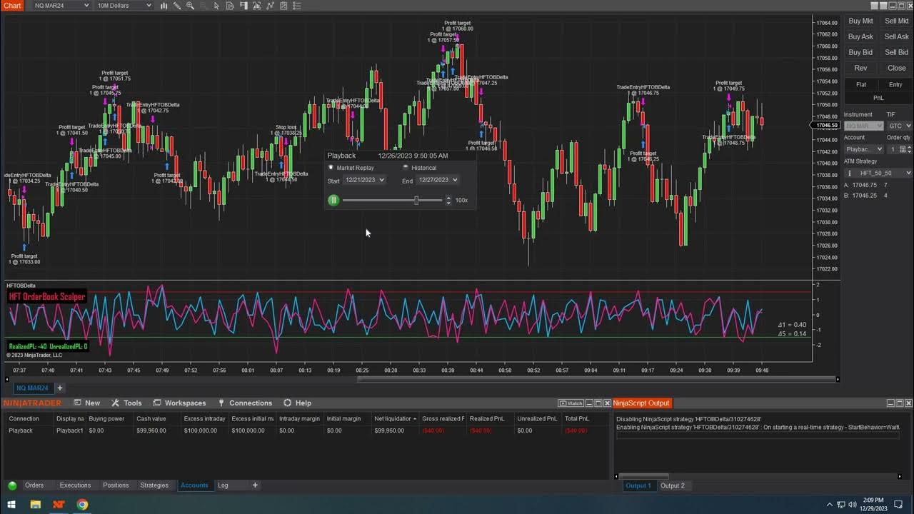 NinjaTrader 8 Order Book Imbalance Scalper - YouTube