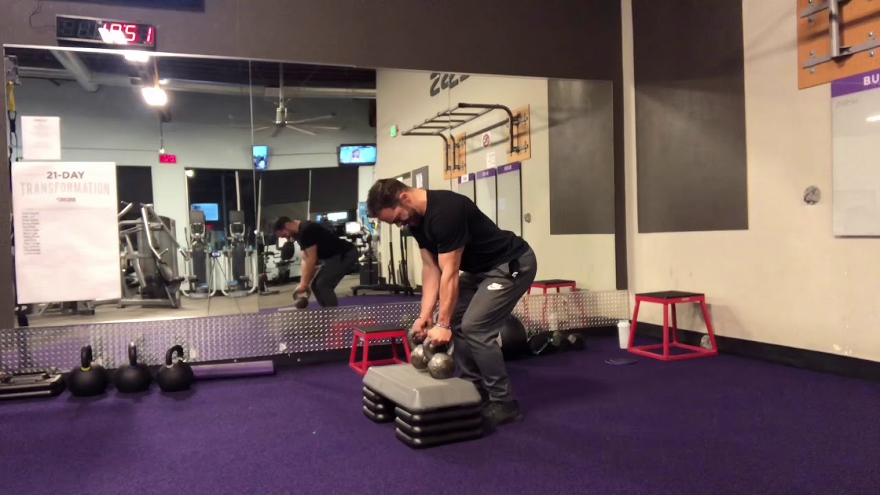 Alternating Bent Over Row From A Box - YouTube