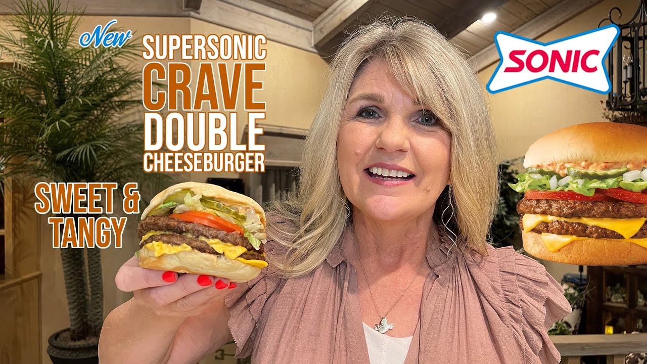 Sonic NEW SuperSONIC Crave Double Cheeseburger Review - YouTube