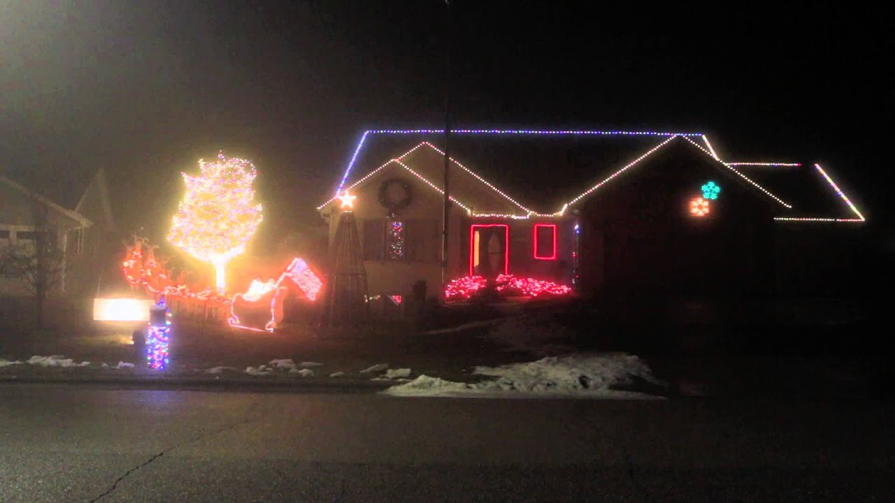 Striegel Light Show 2014 (Queen of the Winter Night) - YouTube