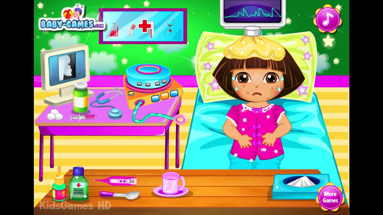 Dora The Explorer Baby Dora Disease Doctor Game Dora The Explorer full ...