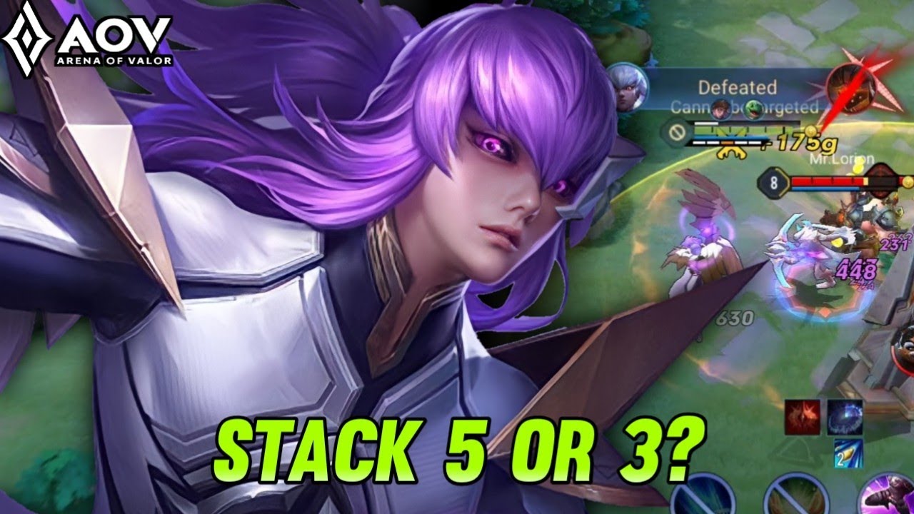 AOV : ZATA GAMEPLAY | STACK 5 OR STACK 3? - ARENA OF VALOR - YouTube