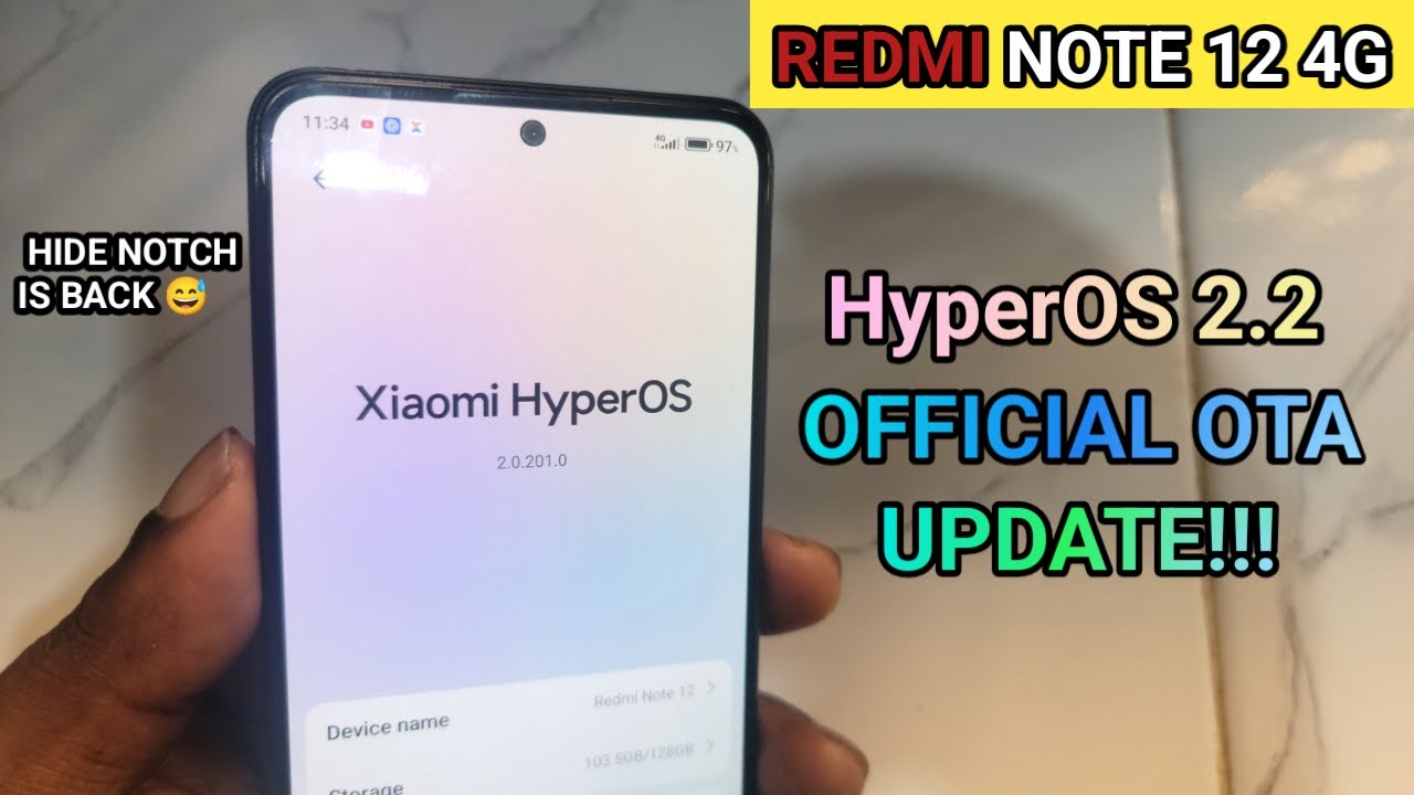 Redmi Note 12 4G - Xiaomi HyperOS 2.2 with Android 15 UPDATE | New Cool ...