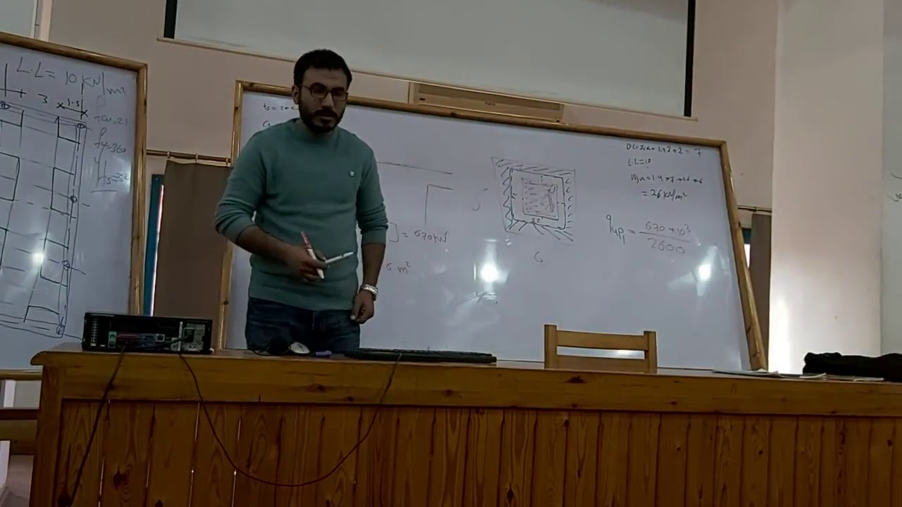Flat Slab part 3 : complete example by marginal beam and drop panel ...