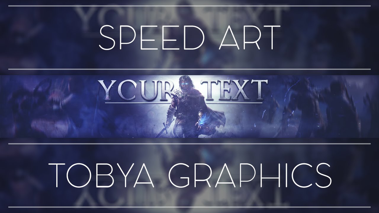 Speed Art: "Shadow Of Mordor YouTube Banner Template" - By Ghost PvP ...