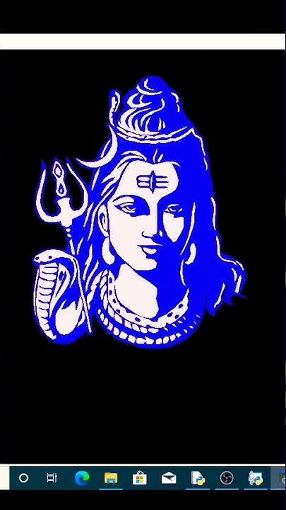 Drawing Shivji Using Python sketchpy Om namah shivaay #python #programming #shiv #drawing # ...