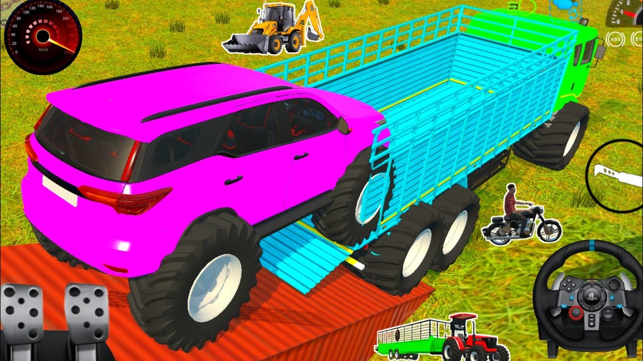 🔥Drive Truck And Forchunar Unloading Stone From Truck In😱🔥🔥 Game #jcb # ...