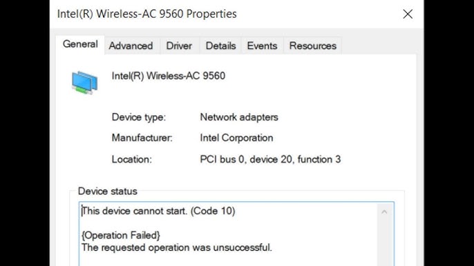 Intel Wireless Ac 9462 Driver Code 10 | 7petals.in