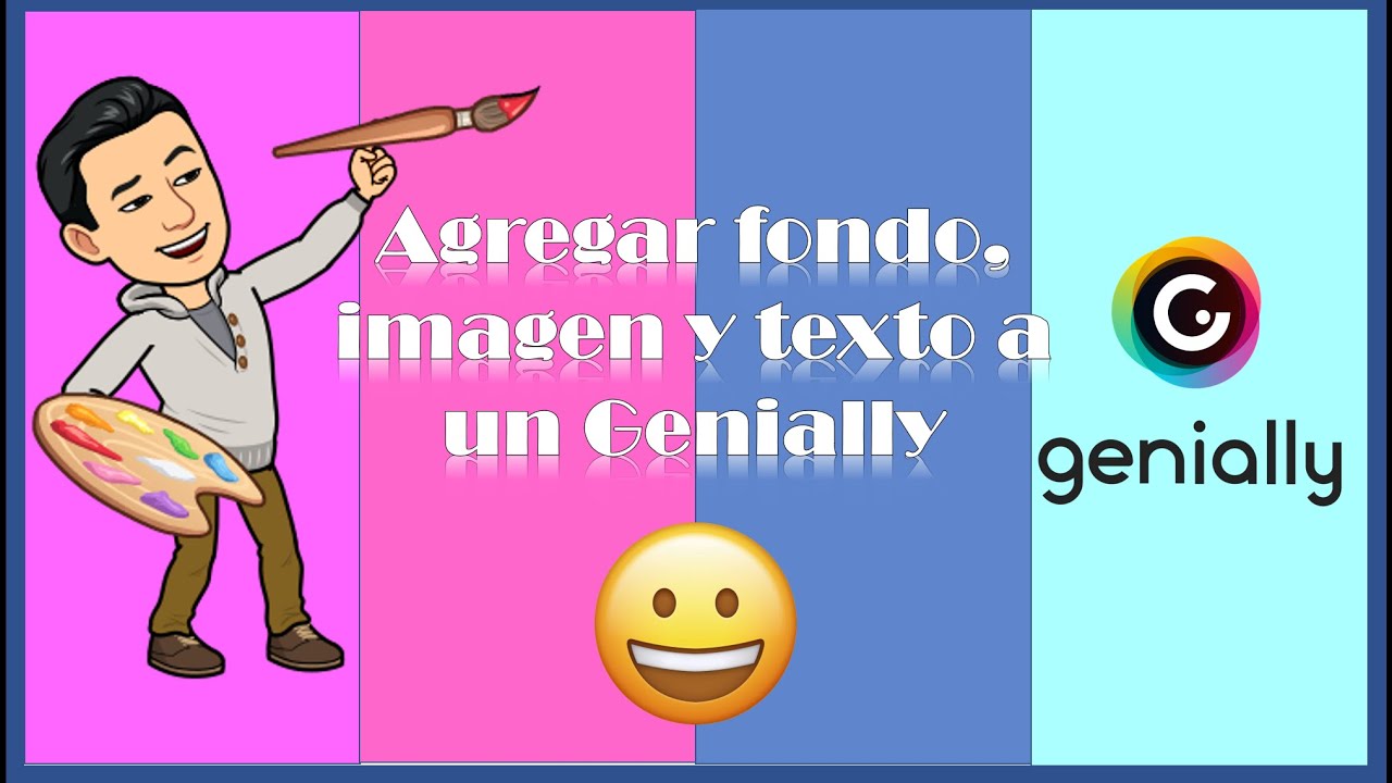 02 Agregar fondo imagen y texto a un Genially - YouTube