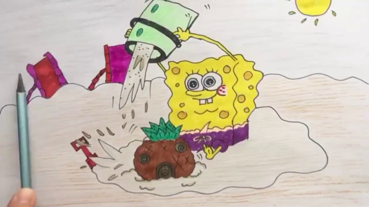 SpongeBob SquarePants Draw and Paint - YouTube