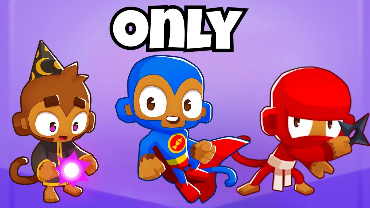 Surviving with ONLY Purple Monkeys!? (Bloons TD 6) - YouTube