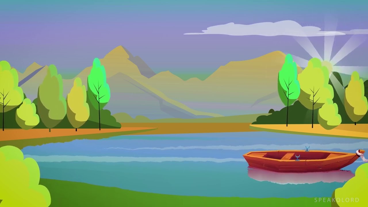 BACKGROUND DANAU - Lake Background with boat - YouTube