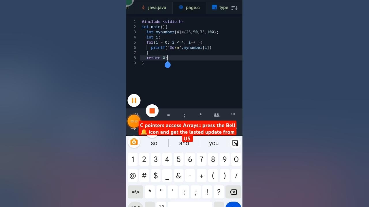 C pointers access Arrays #shorts #c#pointer#acess#array#printf #return#int#main#coding # ...