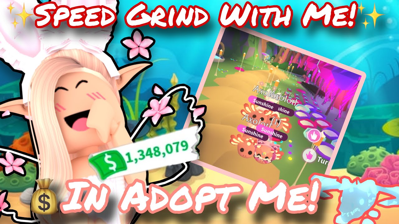 Speed Grinding In ADOPT ME! 😱2 HOUR Speed Grind! Aging Up NEON AXOLOTL ...