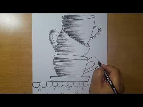 Cups Shading DRAWING - YouTube