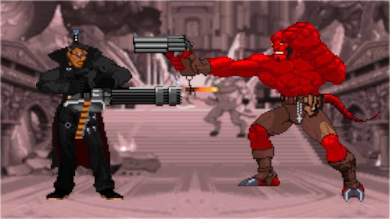 Blade Vs Hellboy | MARVEL VS CAPCOM MUGEN - YouTube