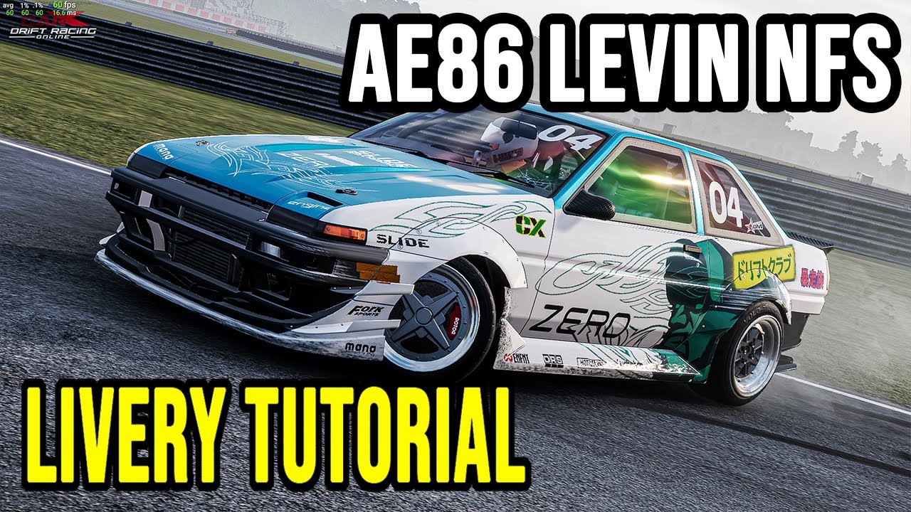 CarX Drift Racing - AE86 Levin NFS ProStreet [Livery Tutorial] - YouTube