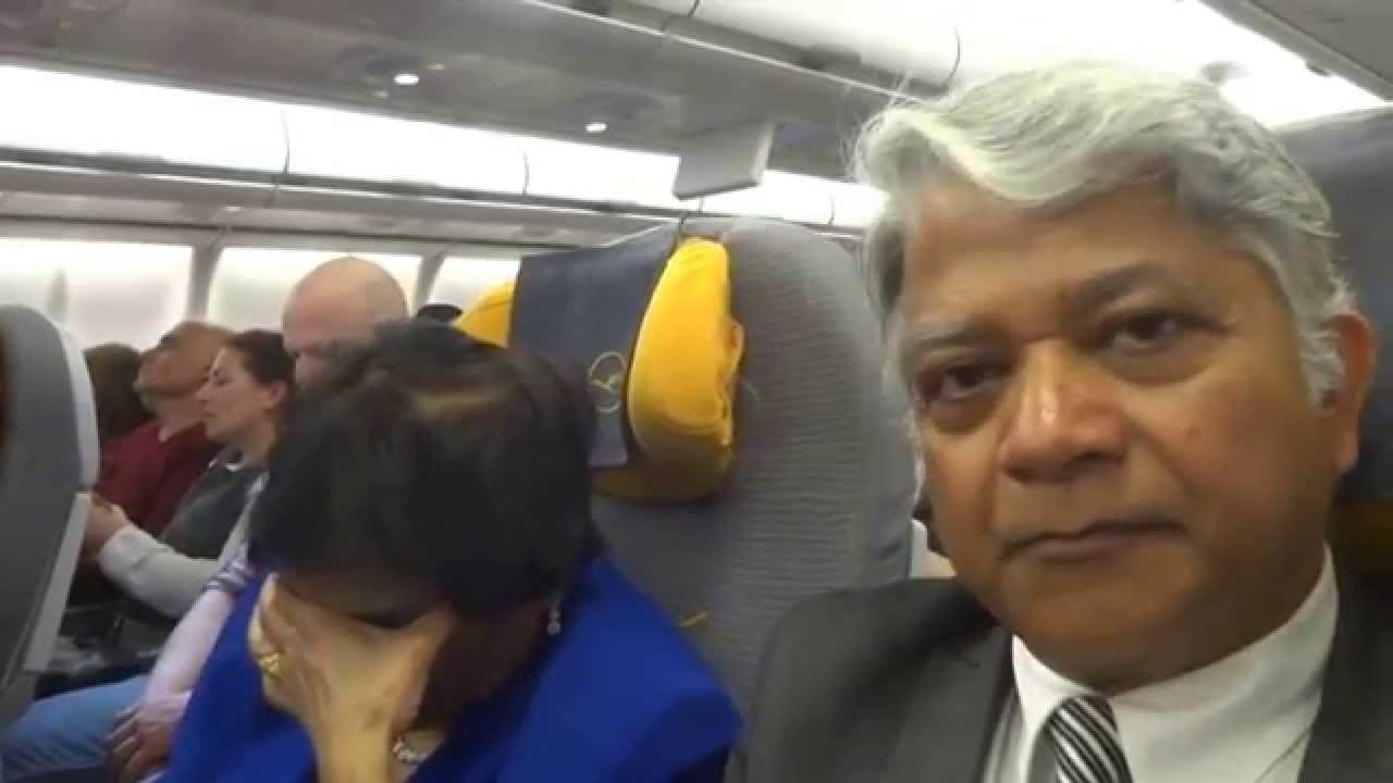 Aruna & Hari Sharma in Lufthansa Flight LH 459 from San Francisco to ...