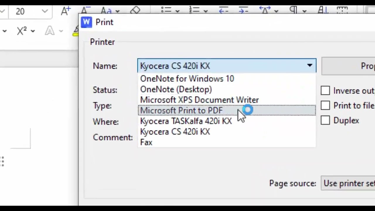 How To Add Print To Pdf In Printer List Options YouTube How To Add Print To Pdf In Printer List Options YouTube
