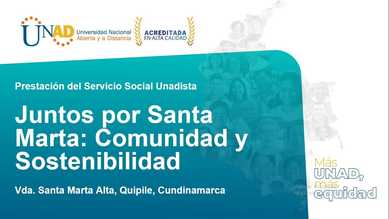 Acción Solidaria. Juntos por Santa Marta: Comunidad y sostenibilidad ...